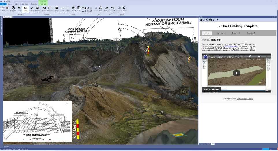 Digital outcrop modelling in VRGS Digital outcrop modelling in VRGS